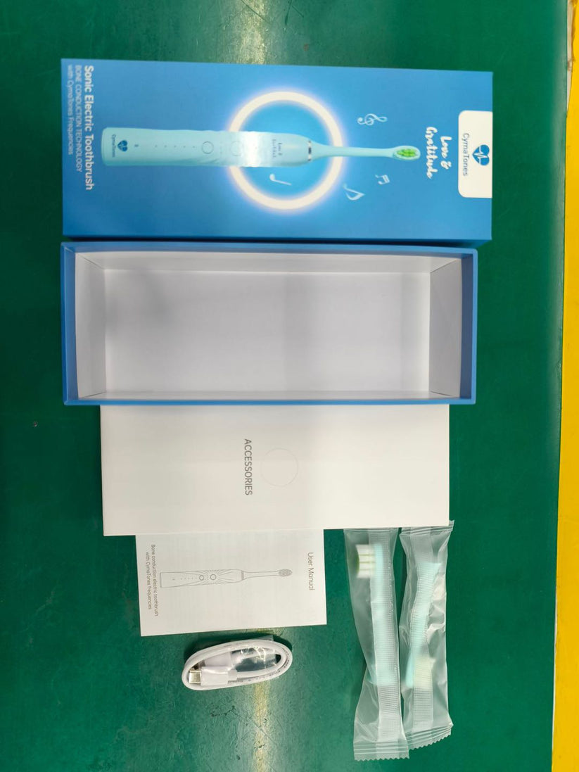 CymaSonic Frequency Toothbrush with (3) Bone Conduction Bristles ...